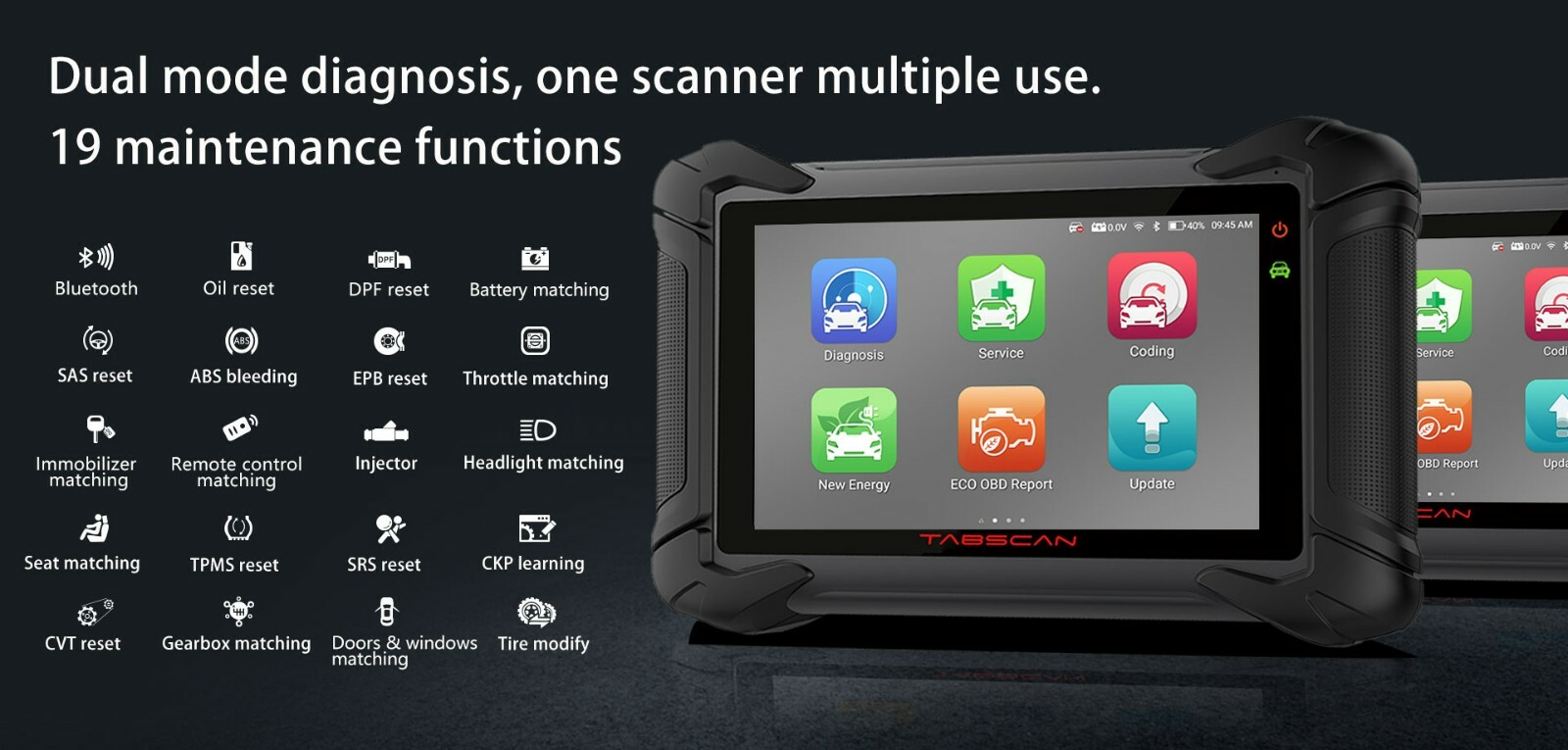 EUCLEIA TabScan S8 Pro Automotive Car Scan Tool Intelligent Diagnostic ...