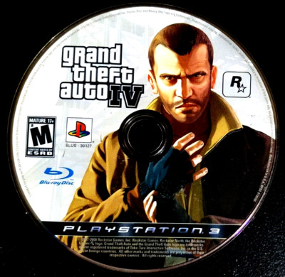 Grand Theft Auto IV {PS3 2008 ROCKSTAR GAMES} RATED M- BLUERAY DISK | eBay