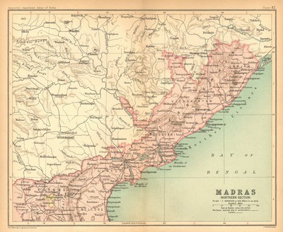 India - Madras India Map