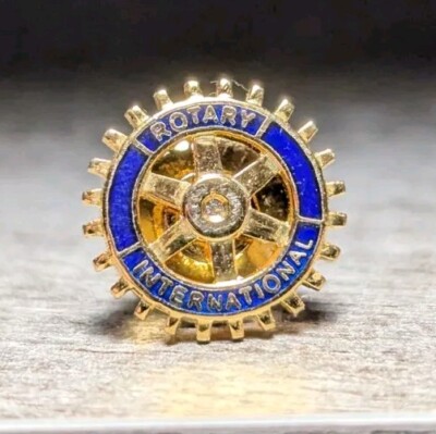Rotary International Service Organization Blue & Gold Logo Membership ...