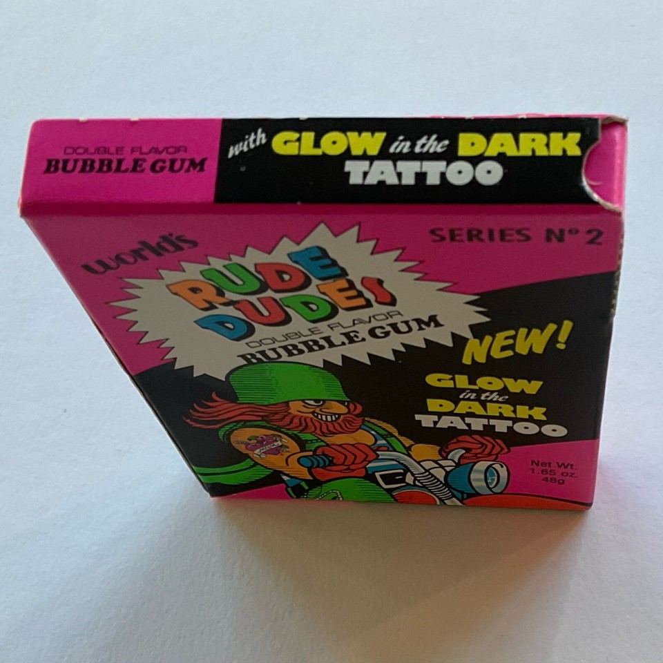 Vintage 1992 World’s Candies RUDE DUDES Bubble Gum 4” SEALED Candy ...