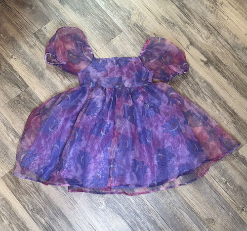 Girls' Pokémon Puff Sleeve Gengar Organza Dress Purple M (8) | eBay