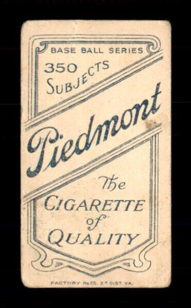 1909 T206 ART FROMME CINCINNATI LOWER GRADE PIEDMONT BACK 559487 | eBay