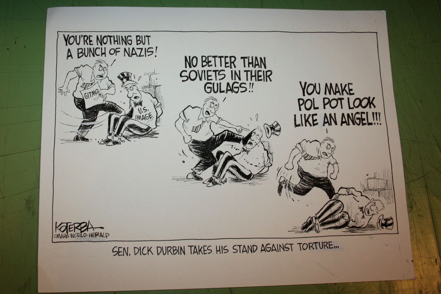DICK DURBIN GITMO POL POT SOVIET GULAGS & HITLER 2005 KOTERBA POLITICAL ...
