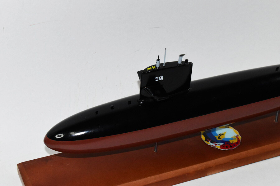 SS-581 USS Blueback, Barbel Class Submarine, 20" Mahogany Model | eBay