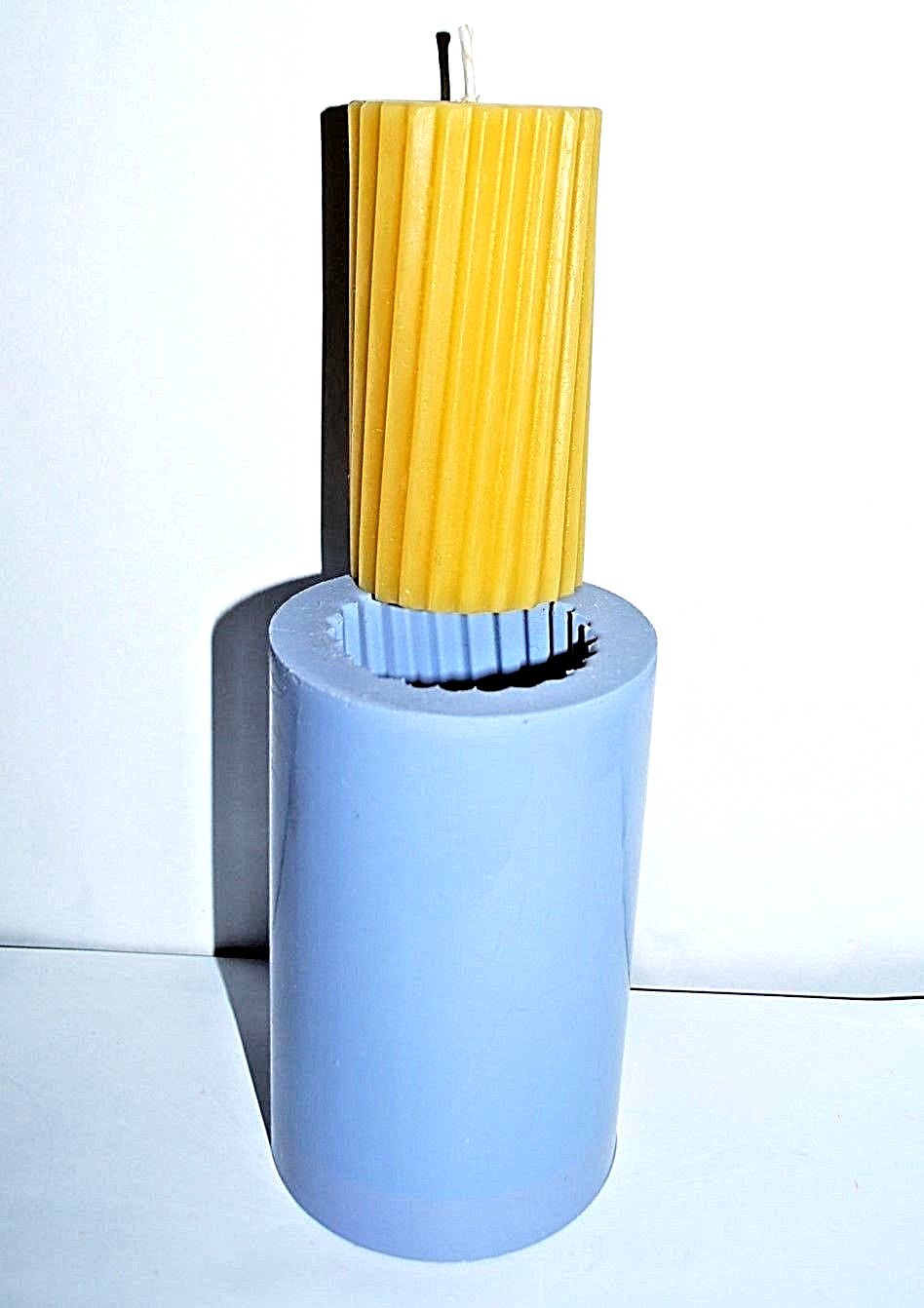 fluted Silicone candle soap mold pillar spiral Candles Homemade | eBay