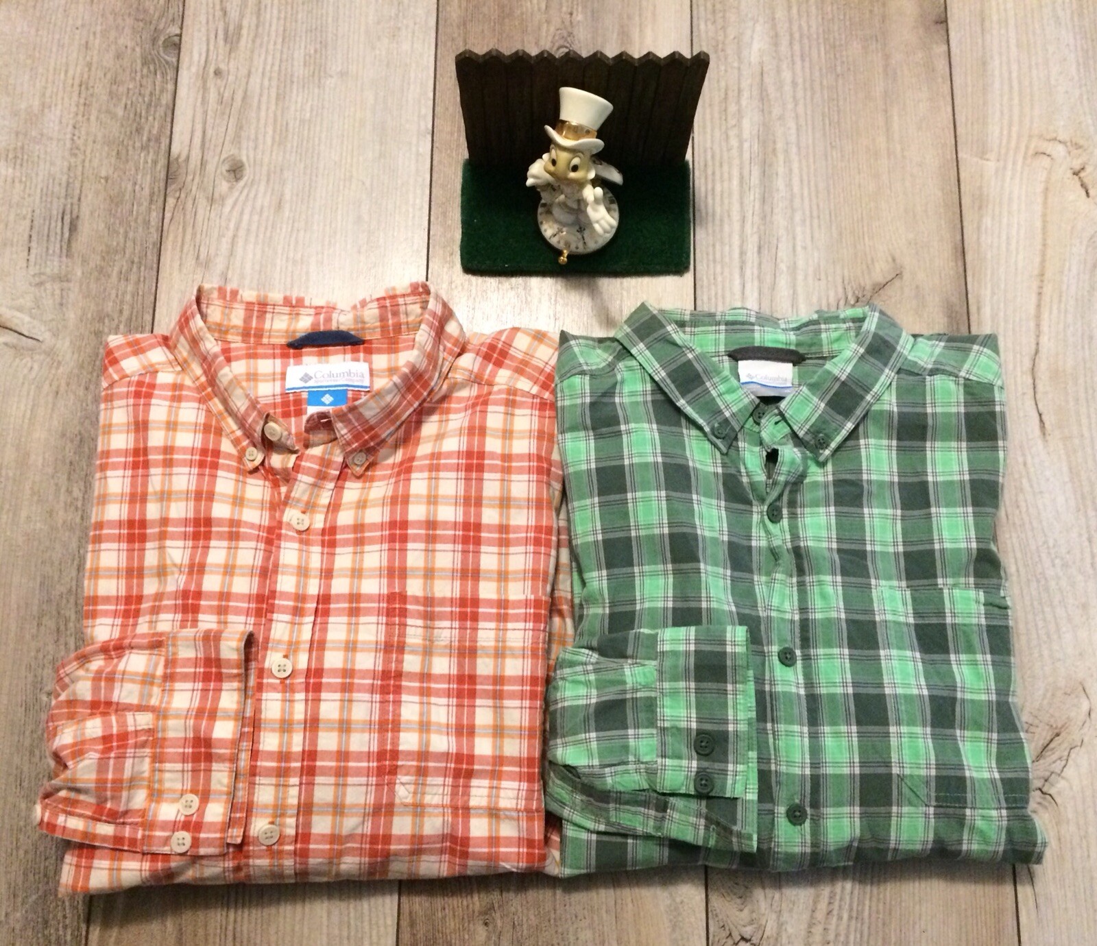 Lot Of 2 Mens XL Columbia Plaid Shirts Short Sleeve And Long Sleeve ...