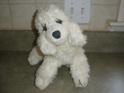 12" Dakin White Poodle Puppy Dog Plush Stuffed Animal Toy (P37) | eBay
