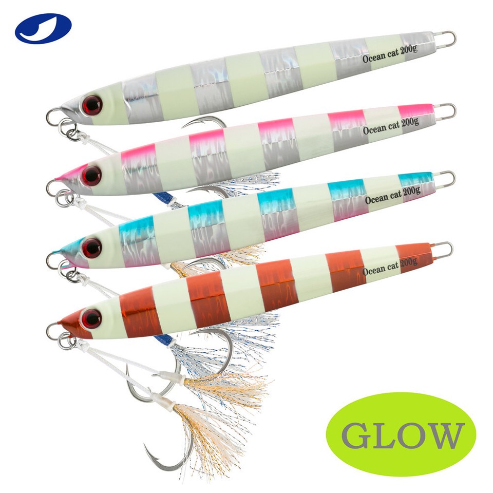 Slow Pitch Jig Saltwater Fishing Vertical Jig Flat Fall Jig Lure with ...