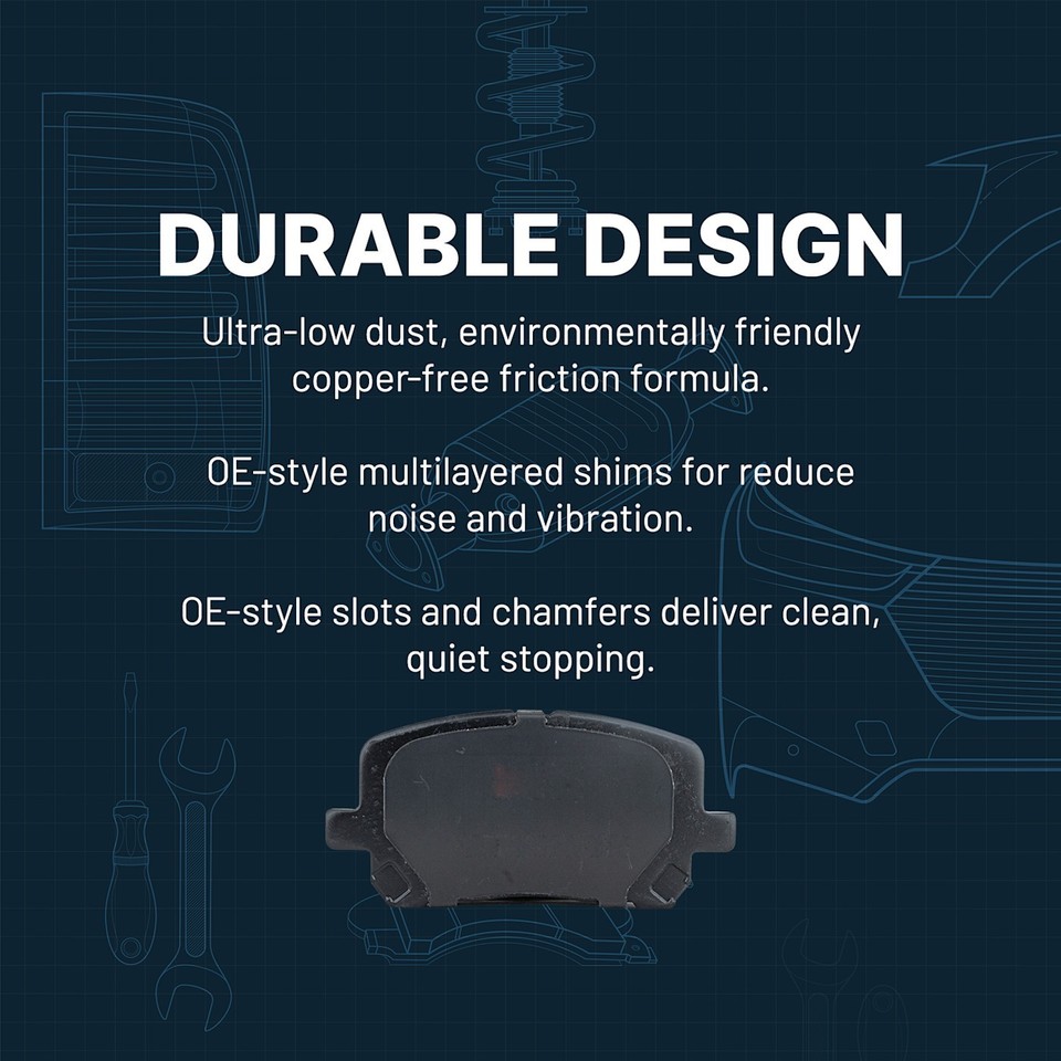 Front & Rear Brake Pads Set For Ford Taurus 2013 2014 2015 2016 | eBay