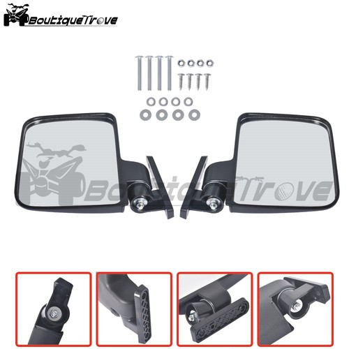 Fit For EZGO Yamaha Star Zone Carts Club Car Folding Side View Mirrors ...