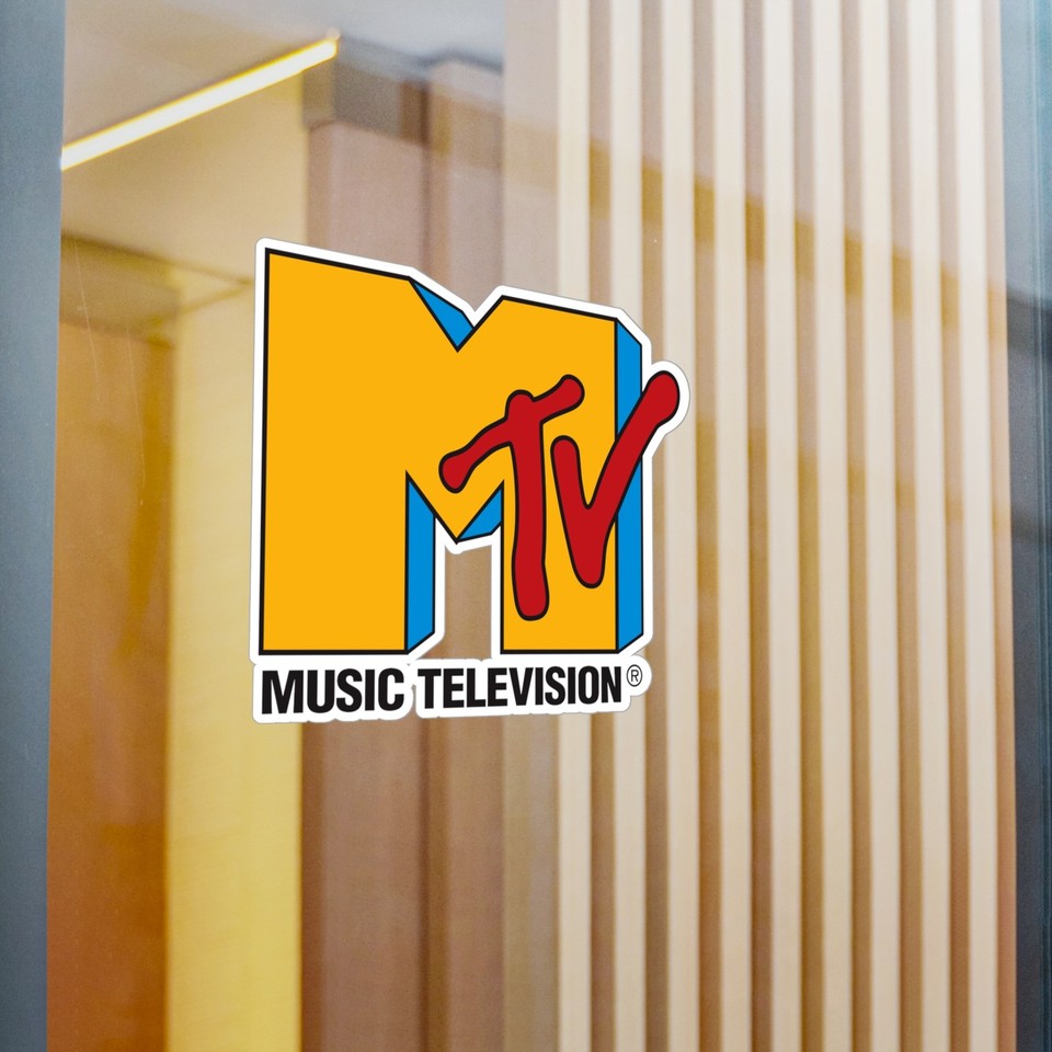Retro MTV Music Television Vinyl Decals | Stickers for Laptops, Water ...
