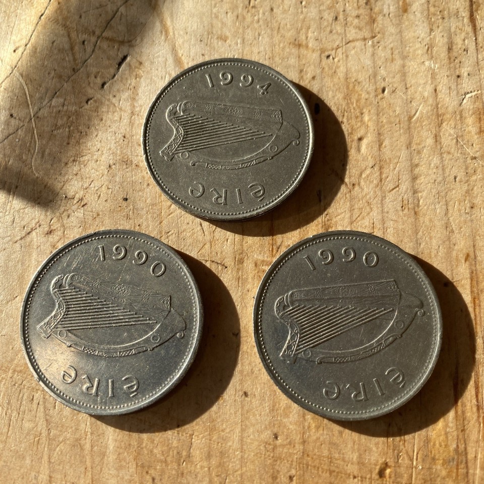 3 x IRELAND ONE POUND 1 PUNT COIN IRISH EIRE RED DEER 1990/1994 | eBay UK