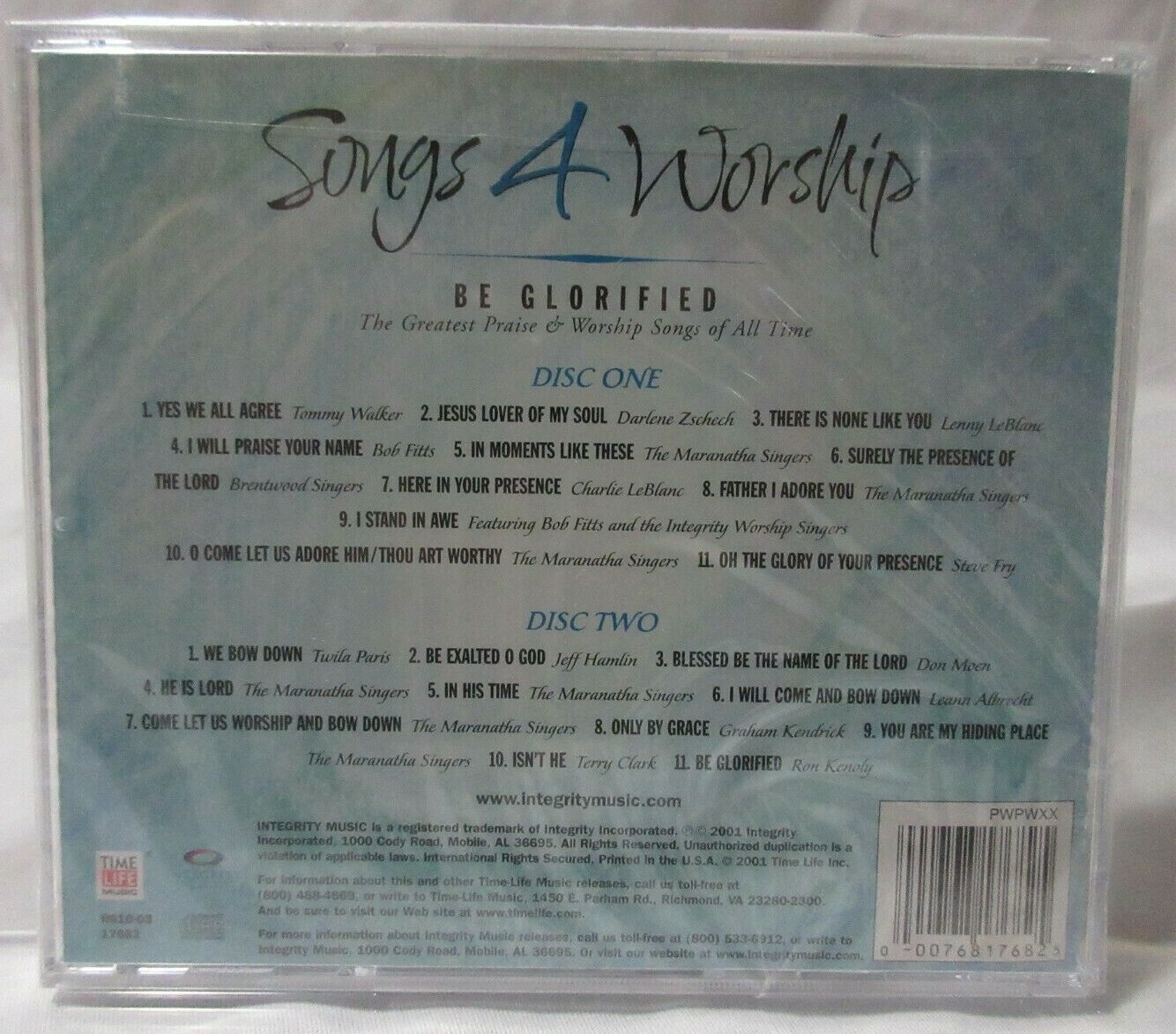 SONGS 4 WORSHIP BE GLORIFIED 2 CD SET (INTEGRITY 2001) NEW | eBay