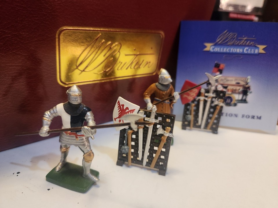 Britains Knights of Agincourt Men at Arms Fighting Scene | eBay