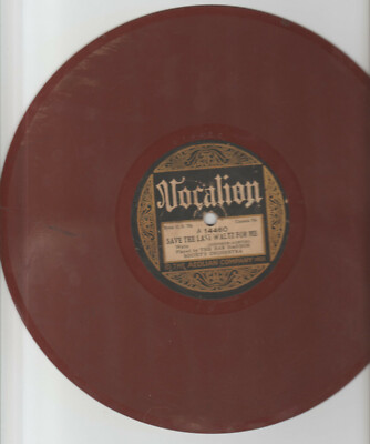 BAR HARBOR SOCIETY ORCHESTRA 1922 BURNT ORANGE SHELLAC 78rpm- VOCALION ...
