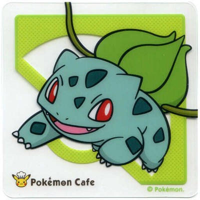 Pokemon Bulbasaur Clear Coaster Pokemon Pokemon Cafe Drink Order Bonus ...