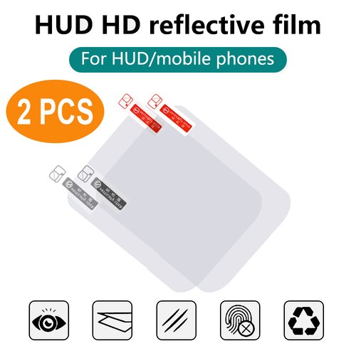 2pcs Universal HD Head Up Display HUD Mobile Phone Reflective Film 5 ...