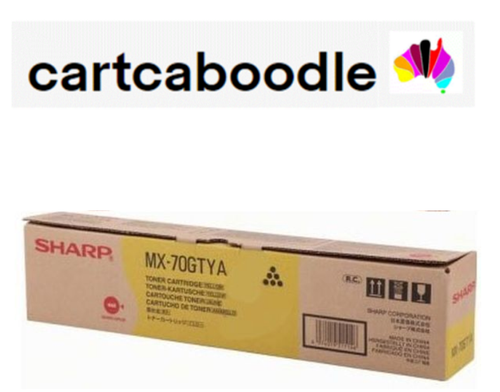 Sharp MX-70GT-YA / MX70GTYA YELLOW Toner - for 5500 6200 6201 7000 7001 series | eBay Australia