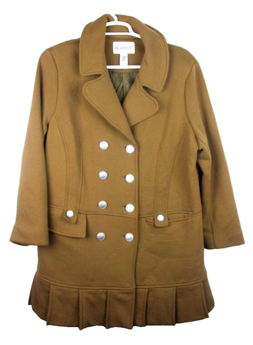 Roaman's Trench Coat Light Brown Button Full Length Cotton/Polyester ...