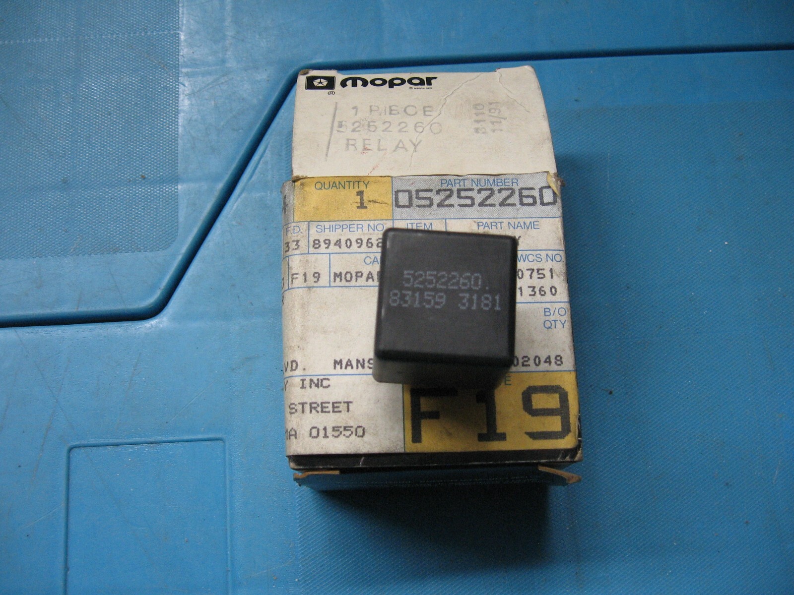 NOS Mopar 1991-92 Dodge Plymouth Chrysler AC cutout relay 5252260 | eBay