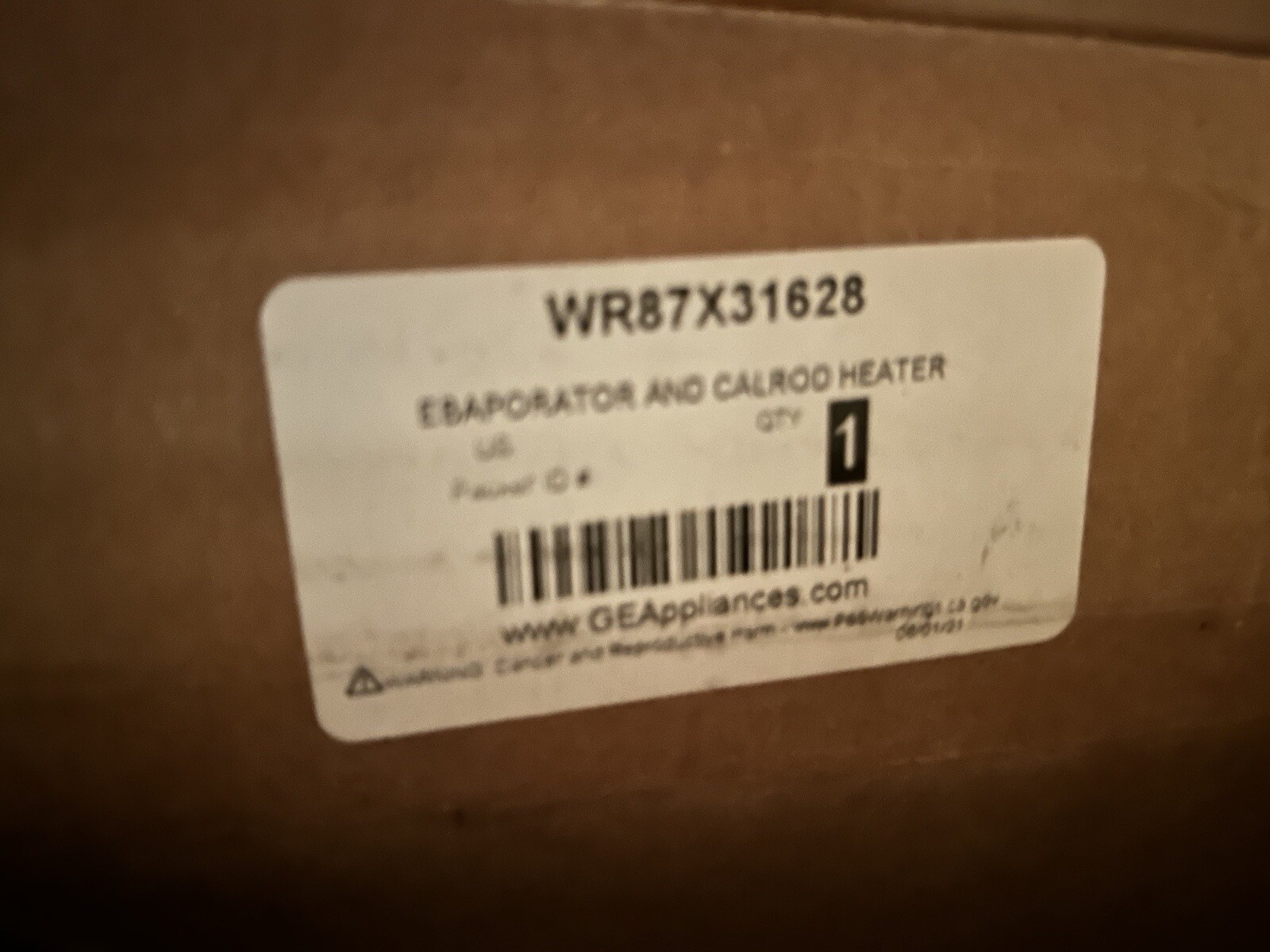 GE Refrigerator Evaporator Assembly and Calrod Heater WR87X31628 | eBay