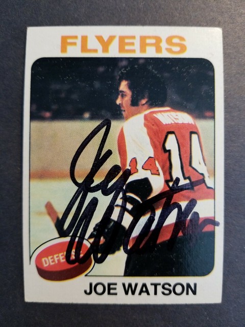 Joe Watson Philadelphia Flyers 1975 Topps NHL autographed Hockey Card ...