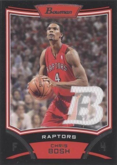 2008-09 Bowman Draft Picks & Stars - Bowman Relics Chris Bosh #BRCB ...