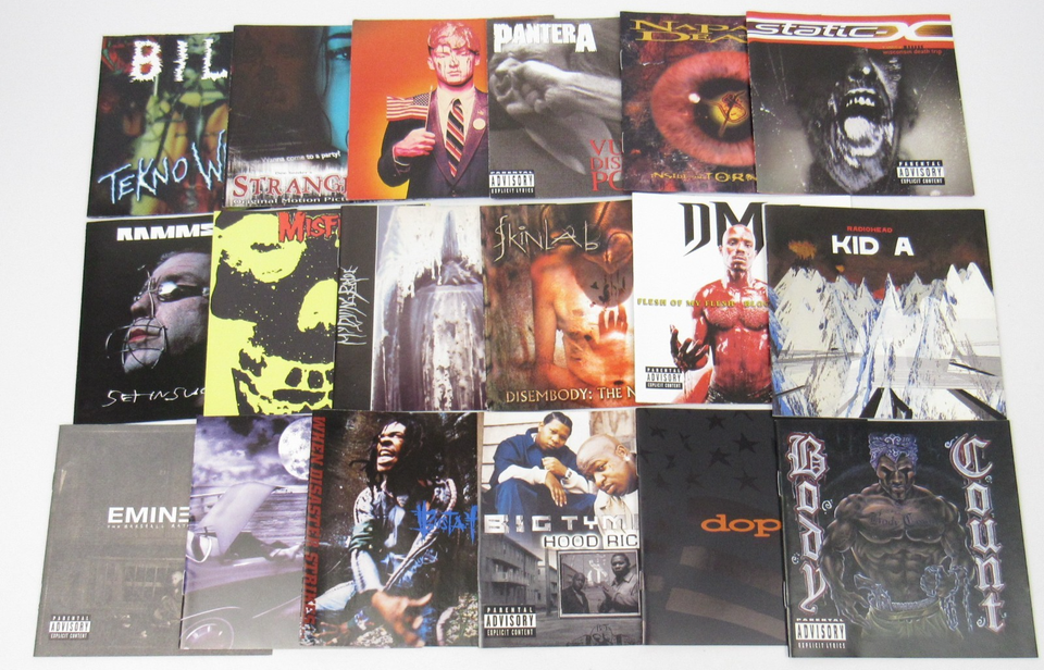 Lot of 58 Music CD Artwork Inserts Booklets METAL RAP ROCK No Discs | eBay