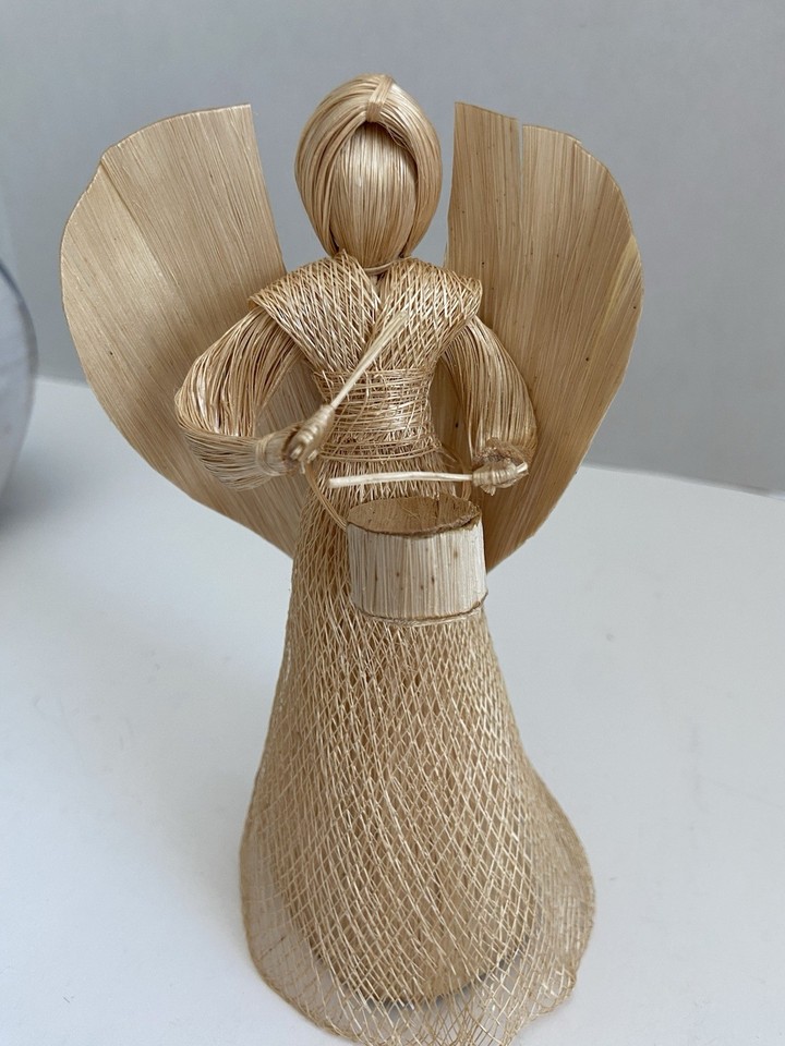 Corn Husk Drummer Angel | eBay