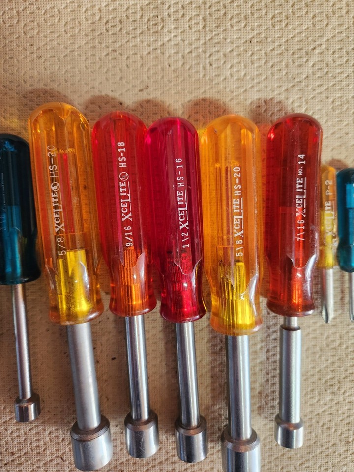 Lot of 18 vintage XCELITE tools Screwdrivers Nut Driver | eBay