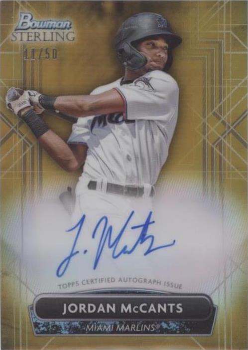 2022 Bowman Sterling - Prospect Autographs Jordan McCants #PA-JM Gold ...