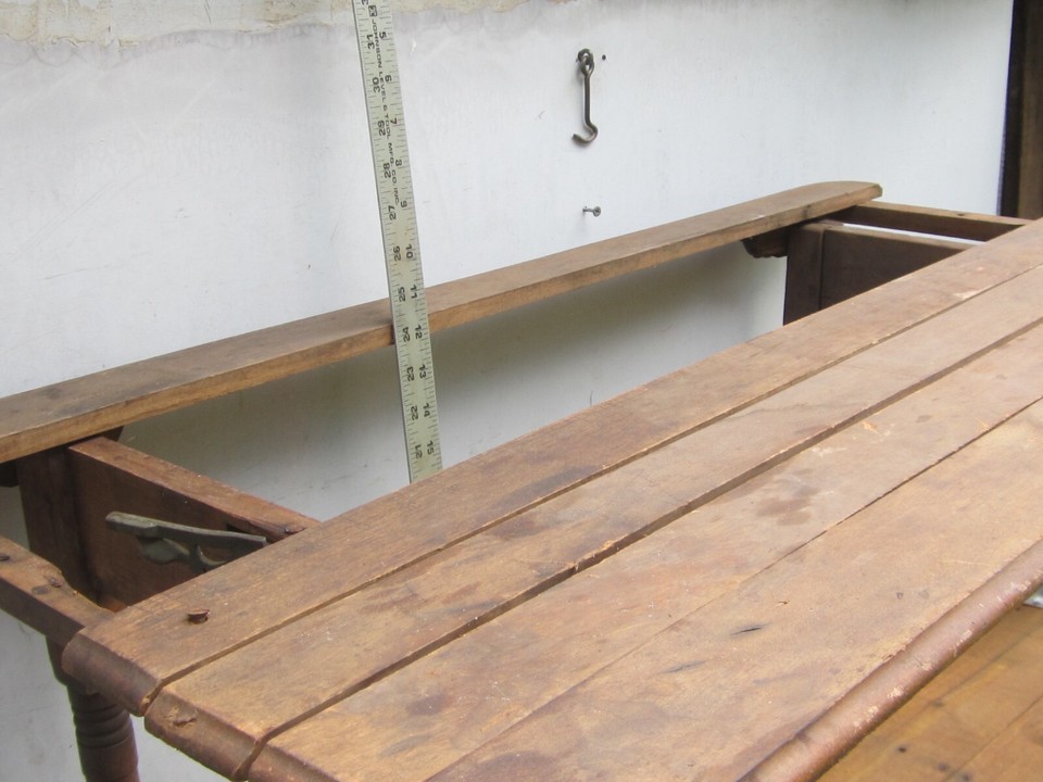 ANTIQUE "SIMPLICITY" FOLDING SEWING MEASURING TABLE Vintage Décor ...