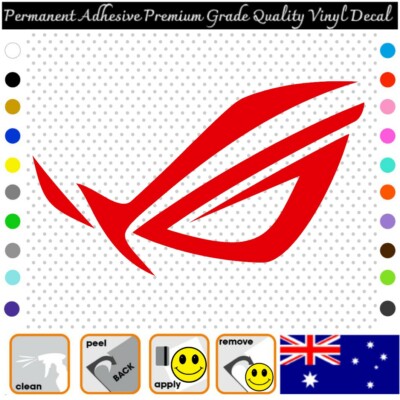 1x ASUS Gaming Logo - Permanent Adhesive Vinyl Decal Sticker Car/Wall ...