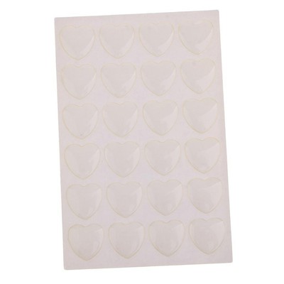 Autocollant de dôme époxyde de cercle adhésif de cercle de coeur rond ...