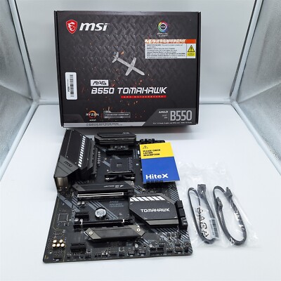 MSI MAG B550 TOMAHAWK (AMD AM4, DDR4 M.2, USB 3.2 Gen 2, ATX, Ryzen ...