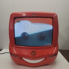 Disney Pixar Cars Lightning Mcqueen 13" CRT TV DVD Combo Television for ...