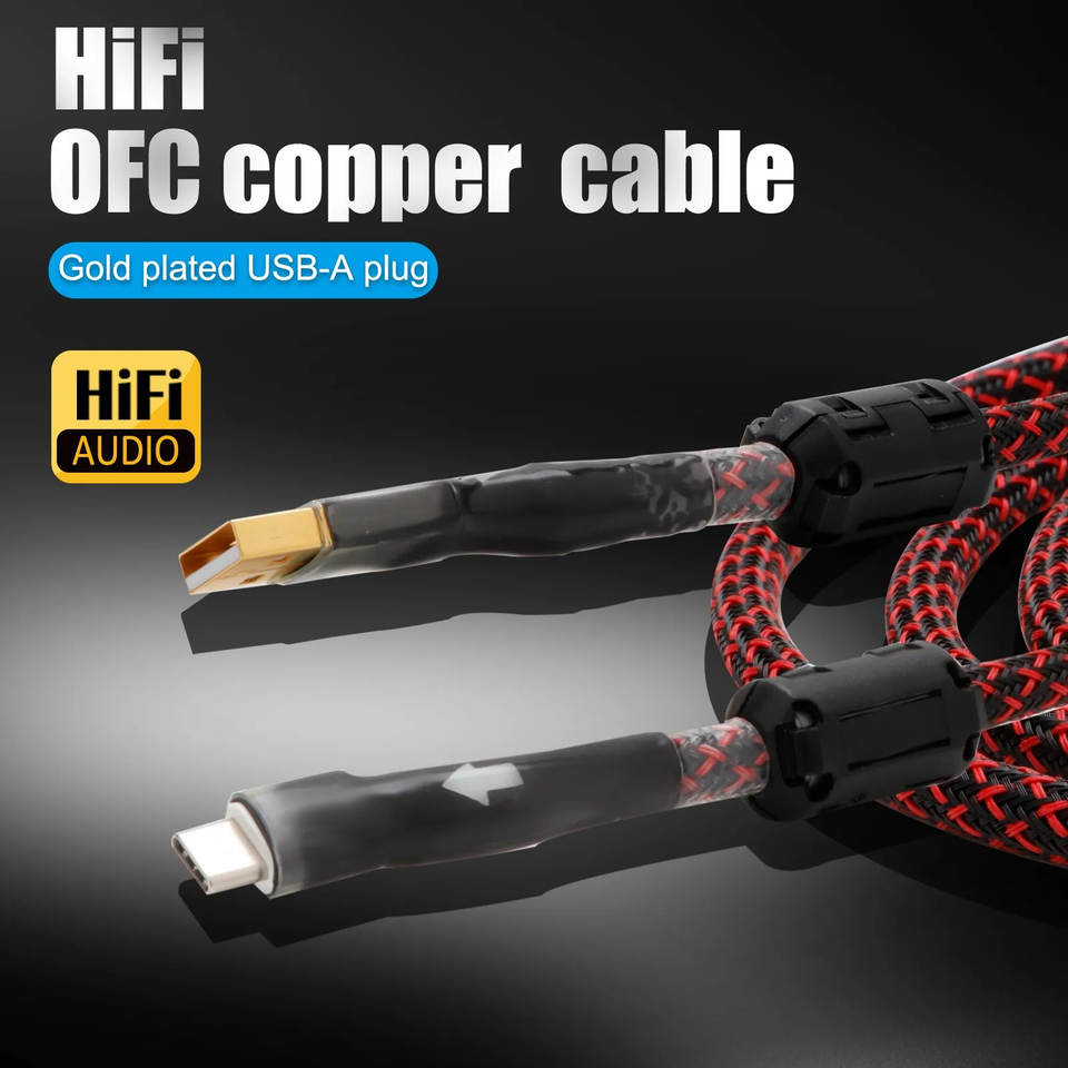 HiFi USB C To A Cable USB Type C To A Audio Data Cable 5N DAC otg ...