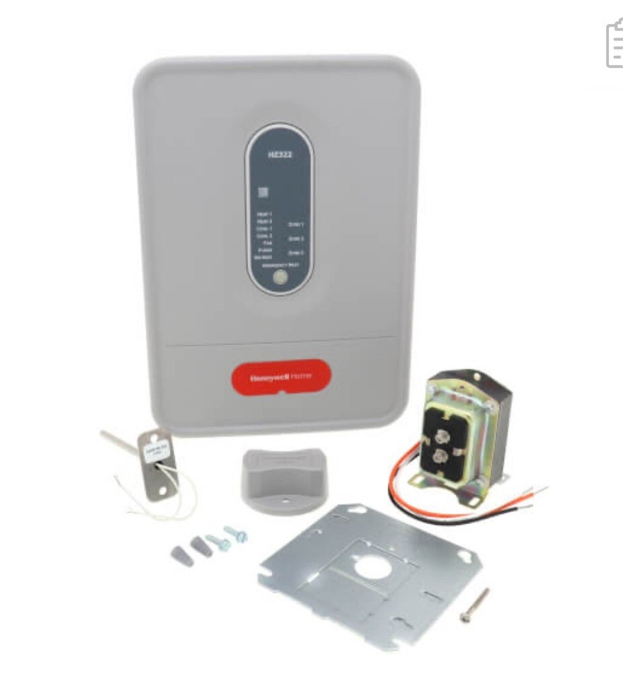 Honeywell Home HZ322K/U TrueZONE Zoning Control Panel Kit, 3-Zone, 2 ...
