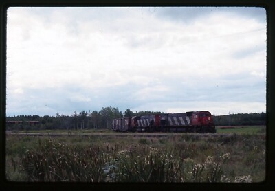 Railroad Slide - Canadian National #2334 Locomotive 1990 Freight Train ...