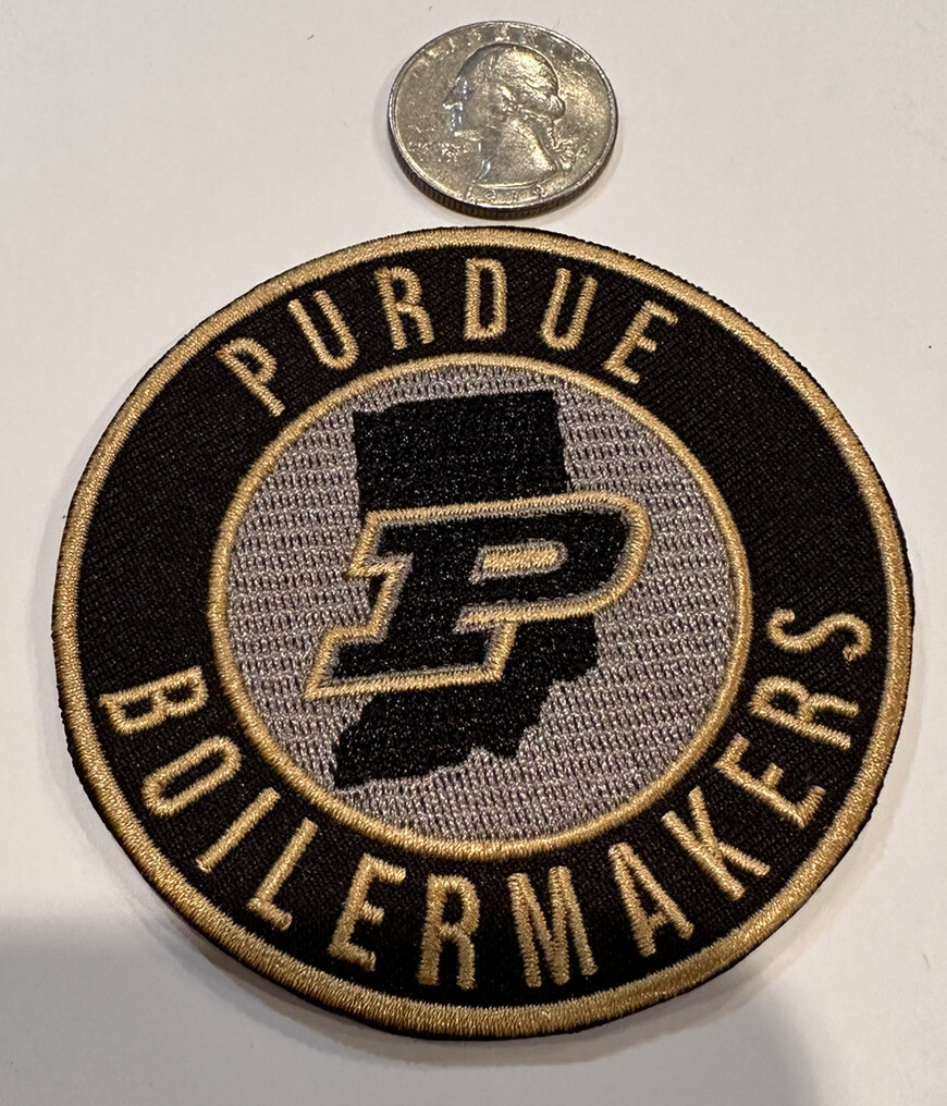 PU Purdue Boilermakers Vintage Style Embroidered Iron On Patch 3"x 3 ...