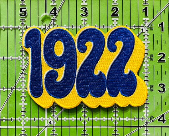 4" 1922 Iron on/Sew on Patch, Embroidered Patch, #P-4184 | eBay