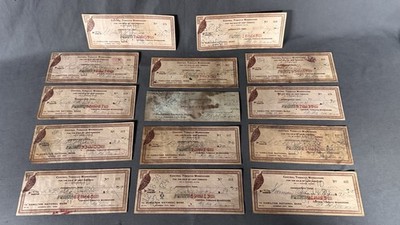 1930s Central Tobacco Warehouse Used Bank Checks Johnson City,Tennessee ...