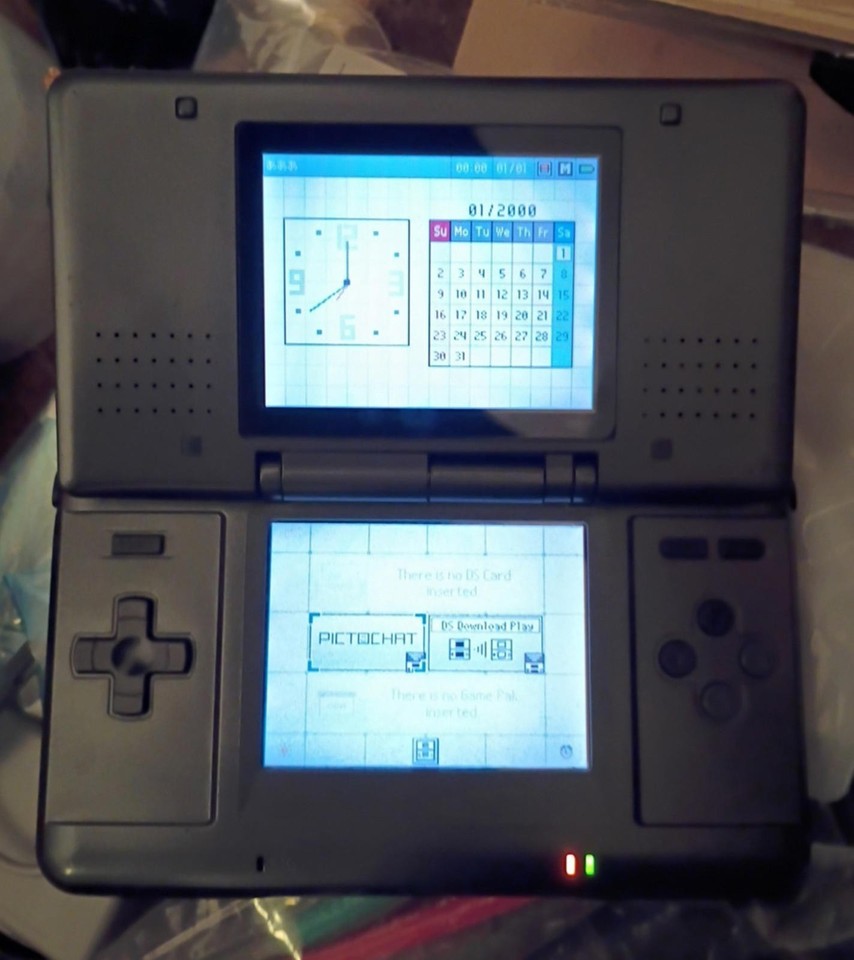 Nintendo DS - Black (NTR-001) Complete In Box - Open Box | eBay
