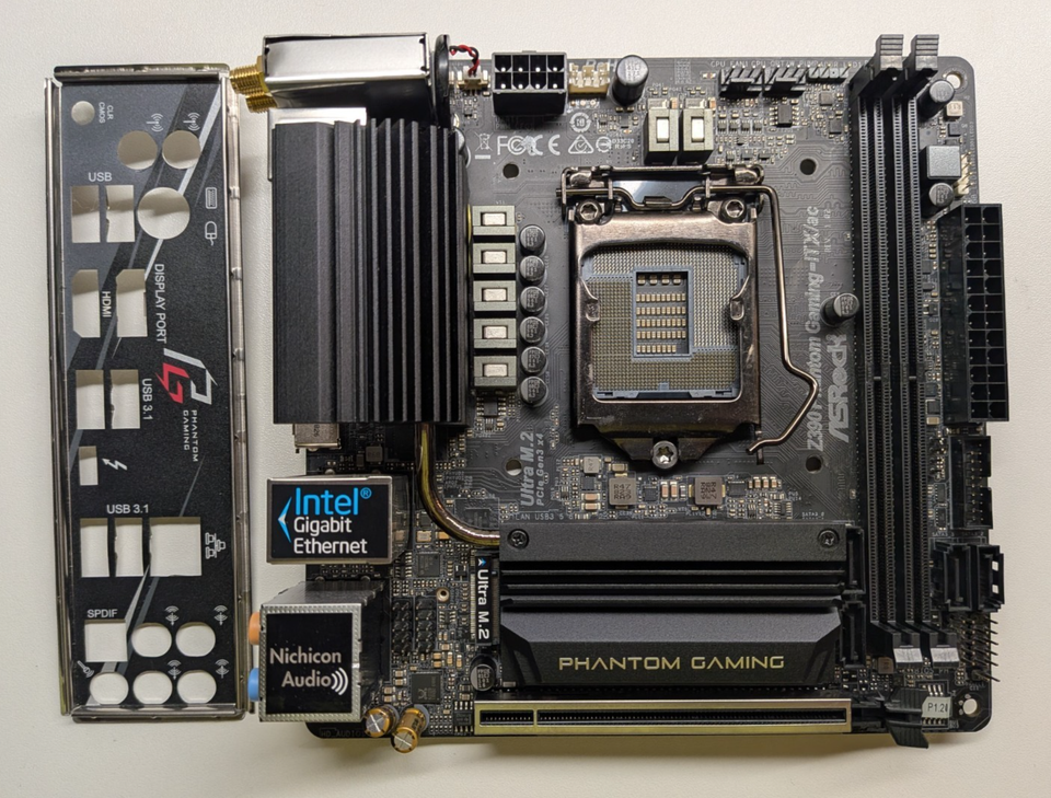 ASRock Z390i Z390 PHANTOM GAMING-ITX/AC LGA 1151 Mini ITX Motherboard ...