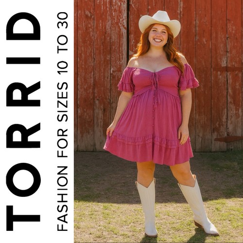 Torrid Festi Malaga Rose Pink Lace-Up Boho Mini Dress, Large, NWT! | eBay