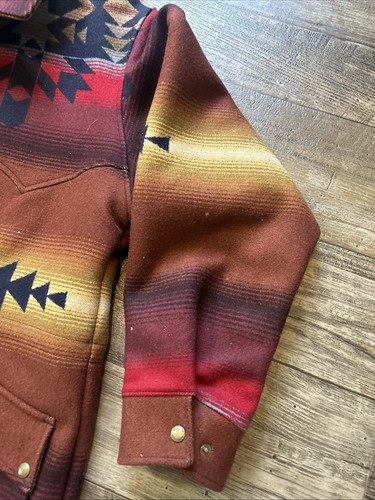 Vintage PENDLETON High Grade Western Wear JACKET Native American Aztec ...
