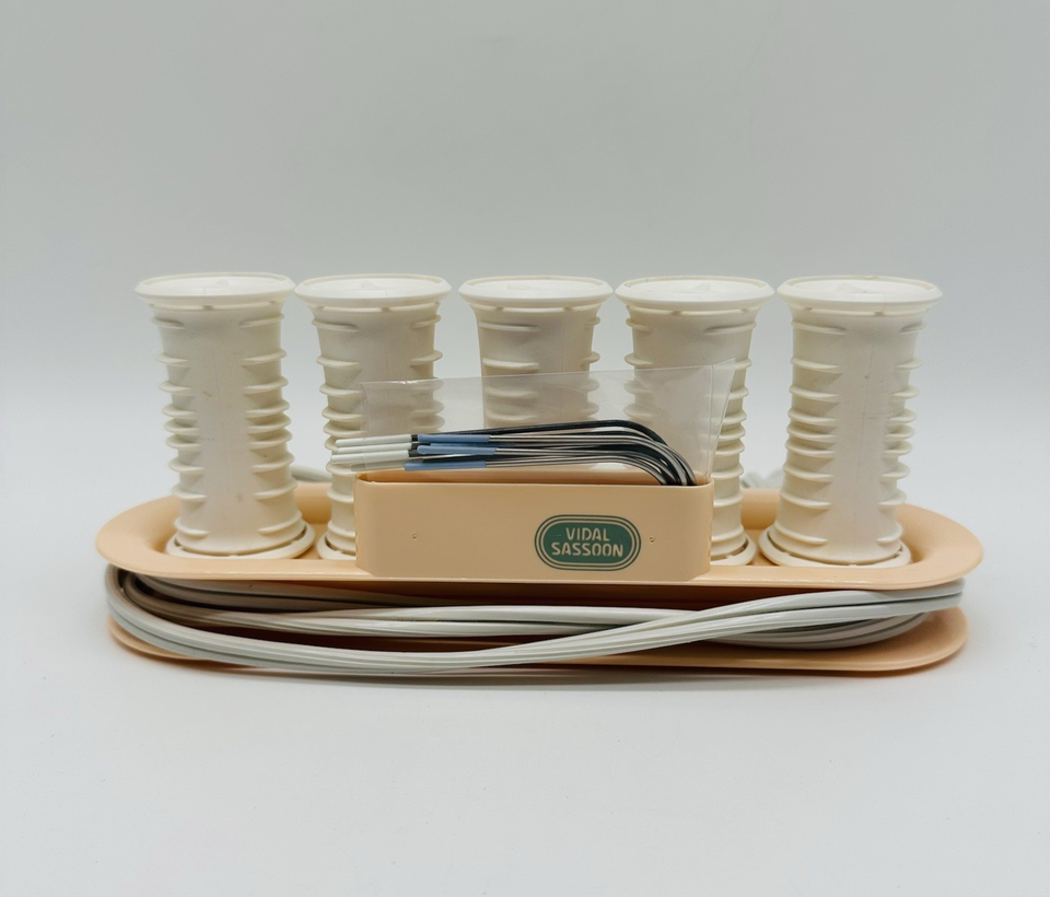Vtg Vidal Sassoon Jet Setter 5 Travel Hot Roller Curler Hairsetter VS ...