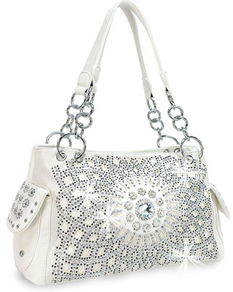 Zzfab Starburst Gem Concealed & Carry Purse Rhinestone Western Handbags ...
