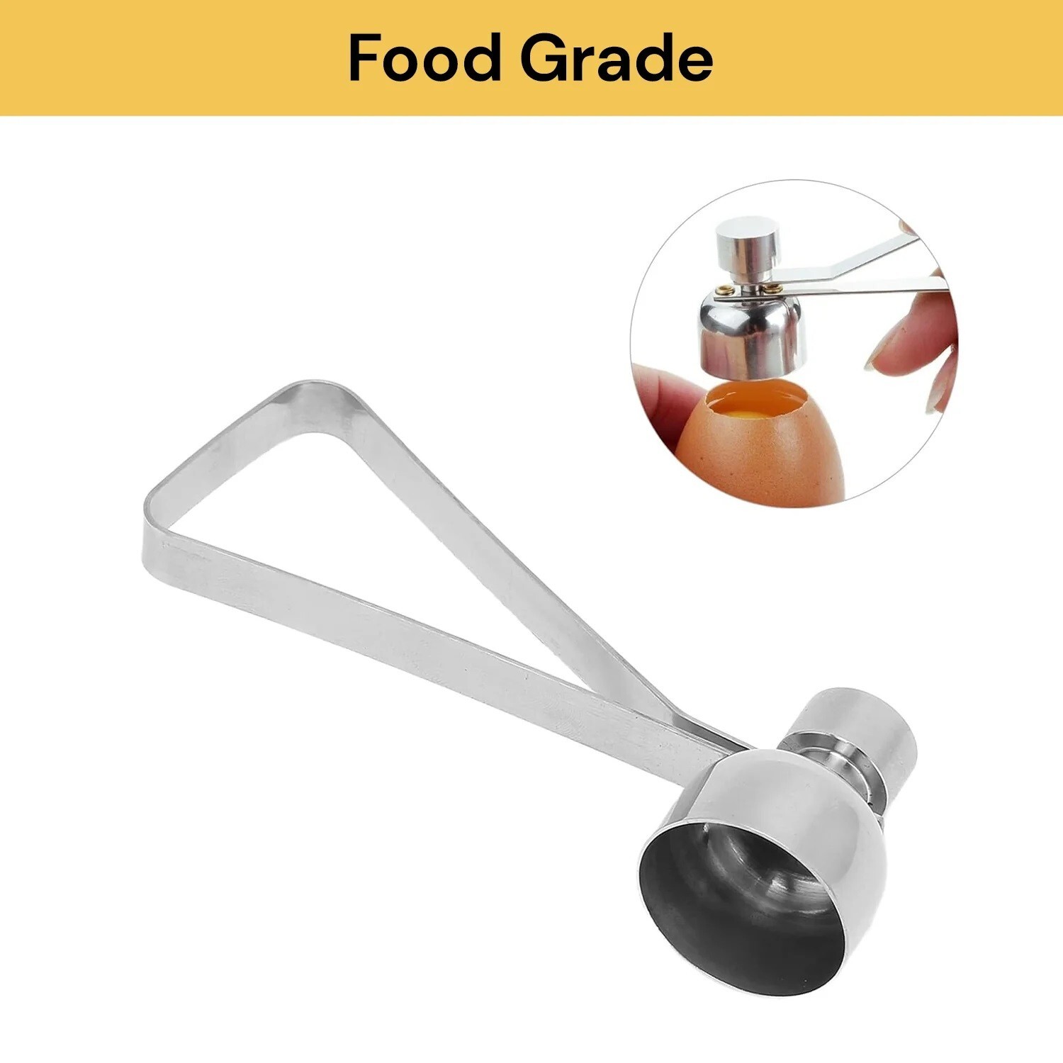 Stainless Steel Egg Shell Opener Topper Cutter Cracker Kitchen Tool Egg ...